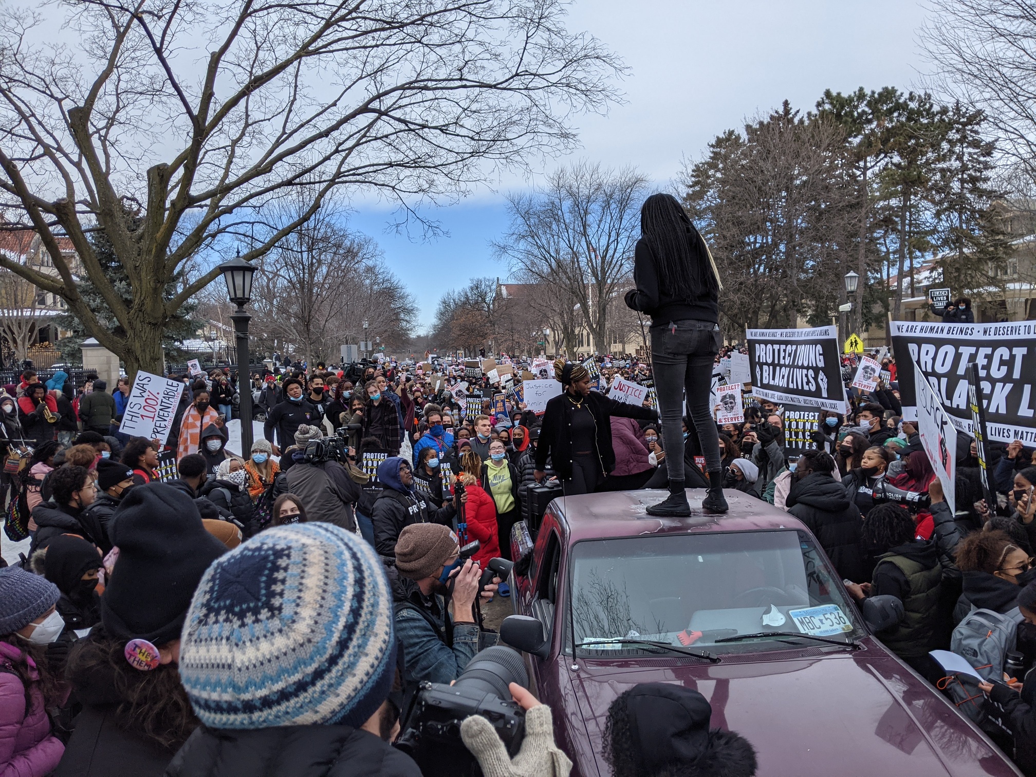 Students protest police killing of Amir Locke | Minnesota Spokesman ...