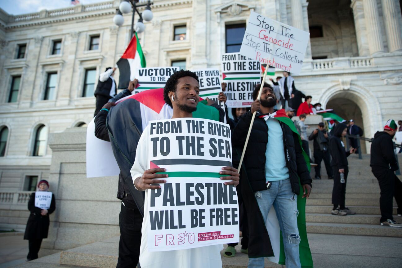 Local protesters call for ceasefire as situation in Gaza worsens ...