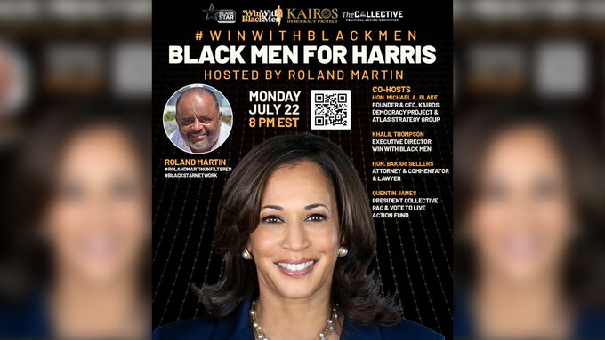 Black men raise $1.3M for Harris campaign in historic Zoom call ...