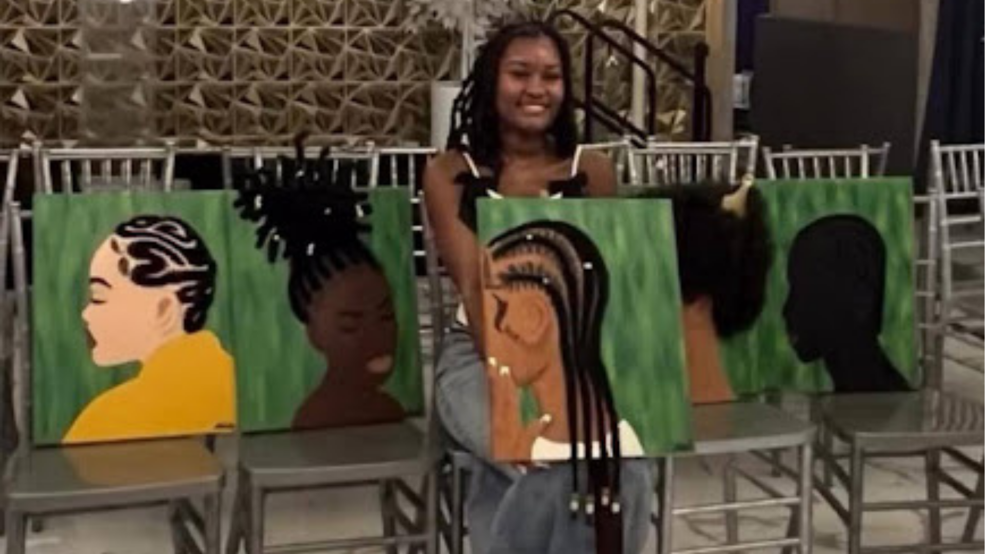 Teen artist creativity at MIA - Patience Epps
